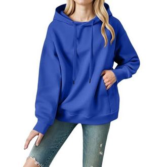Generic Pull &agrave; capuche pour femme - Grande taille - Sweat &agrave; capuche de sport pour femme - Veste d&eacute;t&eacute; - Pull long - Veste de sport thermique &agrave; capuche - Chemis