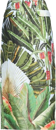 Farm Rio AMAZONIA FOREST BLUE MAXI SKIRT