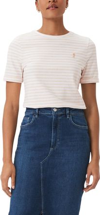 Comma Damen T-Shirt, 95G,Braun, 38 EU