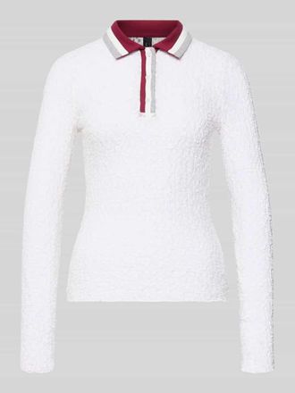 Marc Cain Slim Fit Longsleeve im semitransparenten Design