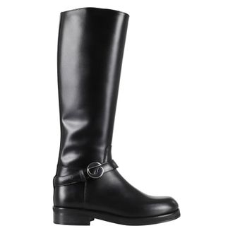 Coperni Schwarzer Lederkavallerieg&uuml;rtelstiefel - - Shoes - Damen - Schwarzk - 38 EU