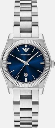 Emporio Armani Montre pour femme en acier inoxydable &agrave; 3 aiguilles - Argent&eacute;