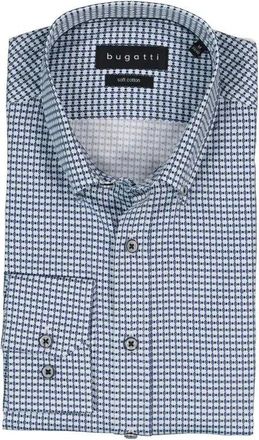 Bugatti Herren Hemd blau Baumwolle