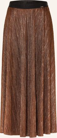 Cinque Cinque Plisseerock Cifadi Mit Glitzergarn rot