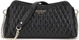 Guess Betula Top Zip Shoulder Bag Black
