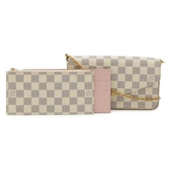 Louis Vuitton Pre-owned Damier Azur Pochette - Femme - Pre-owned - Beige - Taille: ONE Size