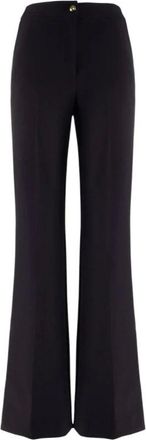 Nenette Pantalon patte d&eacute;l&eacute;phant en cr&ecirc;pe - Femme - Pantalons - Noir - Taille: 38 FR