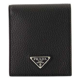 Prada Ledergeldb&ouml;rse - - Accessories - Herren - Schwarzk - ONE SIZE