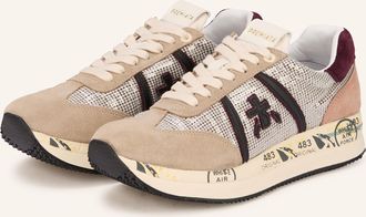 Premiata Sneaker Cassie Mit Pailletten beige