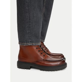 Guess Schn&uuml;rschuhe Guess Jeans EO-DAXTON-01 125AM Braun