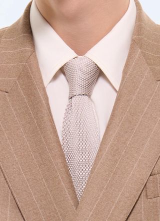 Fursac Cravate en tricot de soie - Taille Unique - Homme