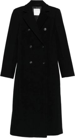 Sportmax Femme, Manteaux, Noir, Taille: 40 FR Comune Coat
