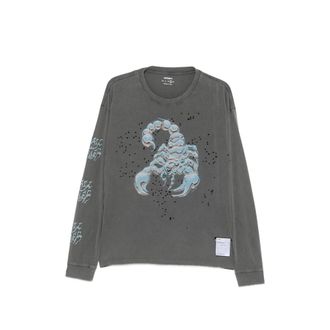 SATISFY Distressed Graphic-print T-shirt