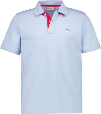 GANT Herren Polo-Shirt blau Baumwolle