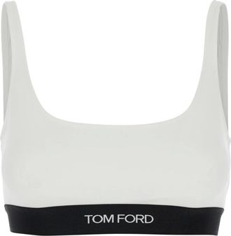 Tom Ford Femme, Sous-v&ecirc;tements, Blanc, Taille: 42 FR Modal Signature Bralette
