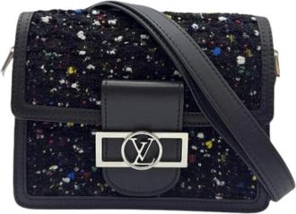 Louis Vuitton Sac bandouli&egrave;re vintage en tweed Pre-owned - Femme - Pre-owned - Noir - Taille: ONE Size