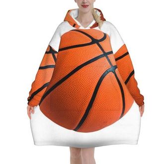Generic Couverture de basket-ball &agrave; capuche pour femmes et hommes adultes surdimensionn&eacute;s pour une couverture douce et chaude