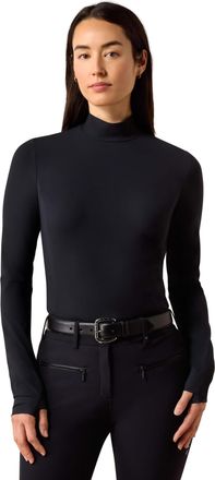 Ariat Womens SolVeil Baselayer Top Long Sleeve in Black, Size 2X-Small, by Ariat