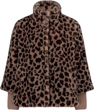Betty Barclay Pl&uuml;schjacke BETTY BARCLAY Damen mit Stehkragen, Damen, Gr. 38, braun (taupe, braun), Obermaterial: 100% Polyester. Futter: 100% Polyester, A-Linie, Ja