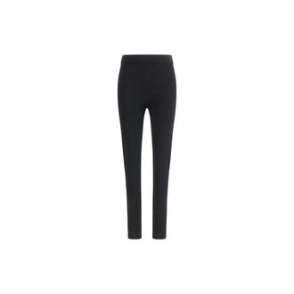 Gucci Elastische GG Jacquard Leggings - - Trousers - Damen - Schwarzk - S