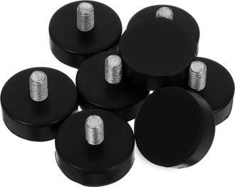 DOITOOL 8 Stück Teiliges Verstellbare Möbel Maschinenfüße mit Gummipuffer Stoßdämpfende rutschfeste Schwerlast-nivellierfüße für Tisch Stuhl Schrank Werkbank 