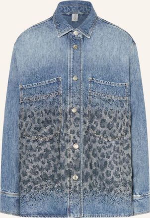 Liu Jo Liu Jo Jeans-Overjacket Mit Schmucksteinen blau