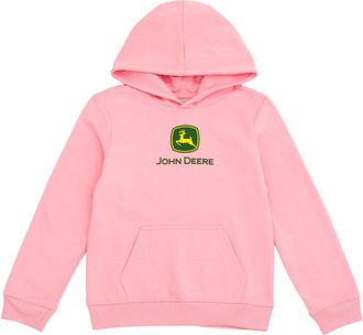 John Deere John Deere Damen-Fleecepullover mit Logo, Gr&ouml;&szlig;e S, Rosa