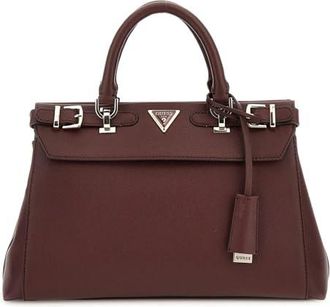 Guess Eco Ali Luxury Tote Bag Burgundy