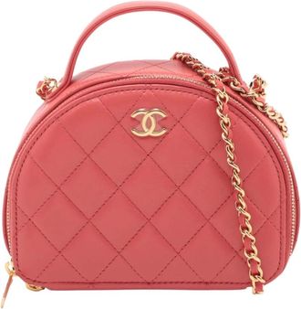 Chanel Pre-owned Top Handle Vanity Case - Femme - Pre-owned - Rouge - Taille: ONE Size