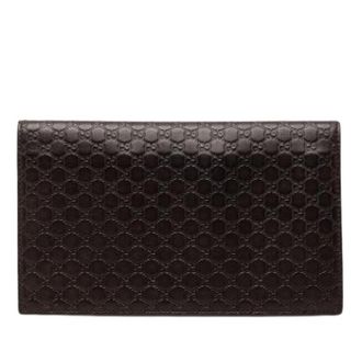 Gucci Pre-owned Embossed Leather Wallet - - Pre-owned - Damen - Braun - ONE SIZE