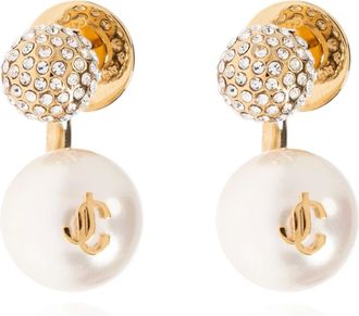 Jimmy Choo London Femme, Accessoires, Blanc, Taille: ONE Size Auri Earring