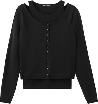 Mango Set: Strickjacke und Top Linette