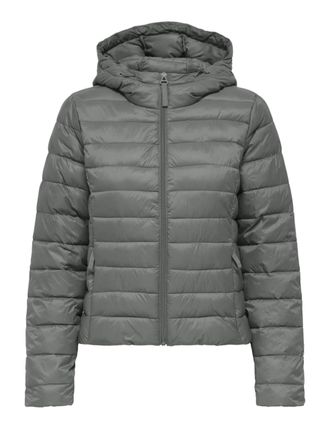 Only Damen Onltahia Lw Quilted Hood JKT Cc OTW, Castor Gray, m