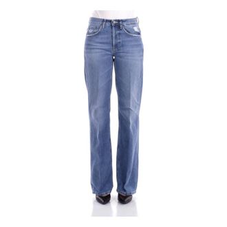 Dondup Blaue Jeans mit Logo und Taschen - - Jeans - Damen - Blau - W30