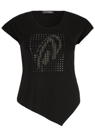 Doris Streich Kurzarmshirt (1-tlg) mit Grafik-Motiv und Metallpl&auml;ttchen