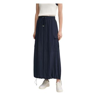 Liu Jo Femme, Jupes, Bleu, Taille: 40 FR Gonna navetta lunga