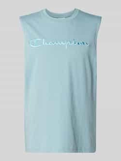 Champion Top mit Label-Stitching und Rundhalsausschnitt