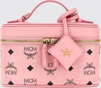 MCM Mini sac bandouli&egrave;re en coton enduit &agrave; imprim&eacute; logo Visetos