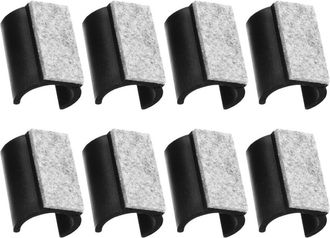 PartyKindom 8 St&uuml;ck U F&ouml;rmige Filzgleiter f&uuml;r Stuhlbeine rutschfeste Bodenschoner aus Wollfilz Schutzpolster f&uuml;r Hartholzb&ouml;den Geeignet f&uuml;r Schaukel und Schlitten