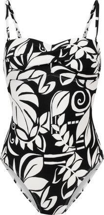 Hunkemöller Hunkemöller Bandeau-Badeanzug Mauritius - Caviar - L
