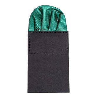 DonDon homme Pochette de costume pliée pour look parfait vert