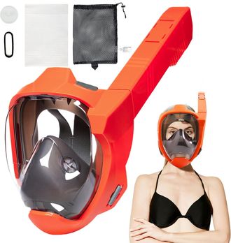 Generic Schnorchelausr&uuml;stung f&uuml;r Erwachsene, Vollgesicht, Schwimm-Gesichtsschutz, 180&deg; Panoramablick, Anti-Leck, bequeme Ausr&uuml;stung f&uuml;r M&auml;nner, Frauen, Erwach