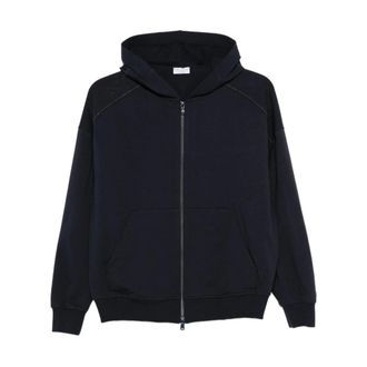 Brunello Cucinelli Femme, Sweatshirts et sweats &agrave; capuche, Bleu, Taille: 42 FR Zip-throughs