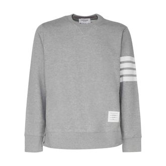 Thom Browne Homme, Sweatshirts et sweats à capuche, Gris, Taille: XL SweaT-shirt en coton