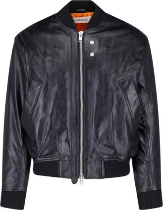 Sunflower Leather Bomber Jacket