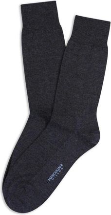 Marcoliani Homme, Sous-vêtements, Gris, Taille: ONE Size Chaussettes en Cachemire Mi-Mollet