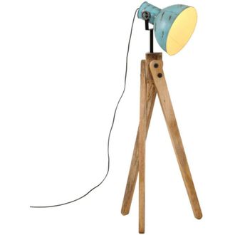 vidaXL Lampadaire 25 W bleu d&eacute;lav&eacute; 45x45x120 cm E27 vidaXL
