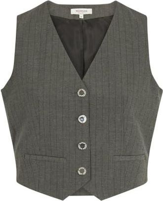 Morgan Femme 252-cboky.f Gilet, Gris M, 36 EU