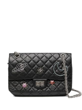 Chanel sac &agrave; main Space Reissue Charms Icons Mademoiselle Flap &Eacute;dition limit&eacute;e (2017) - Noir