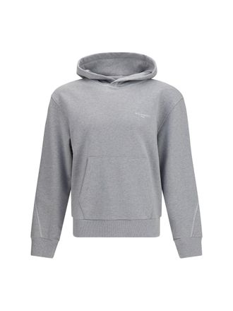 Givenchy Mens Cotton Hoodie Light Grey Melange Sweatshirts Sweater